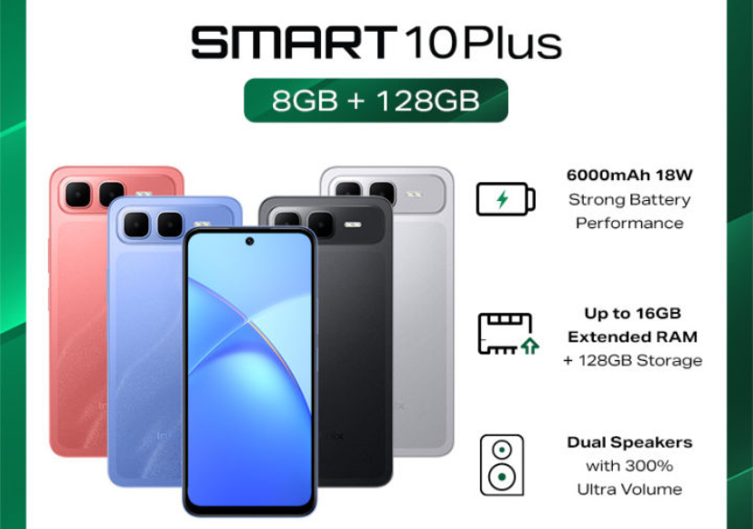 Infinix Smart 10 Plus: Harga Terjangkau Dengan Layar AMOLED 144Hz